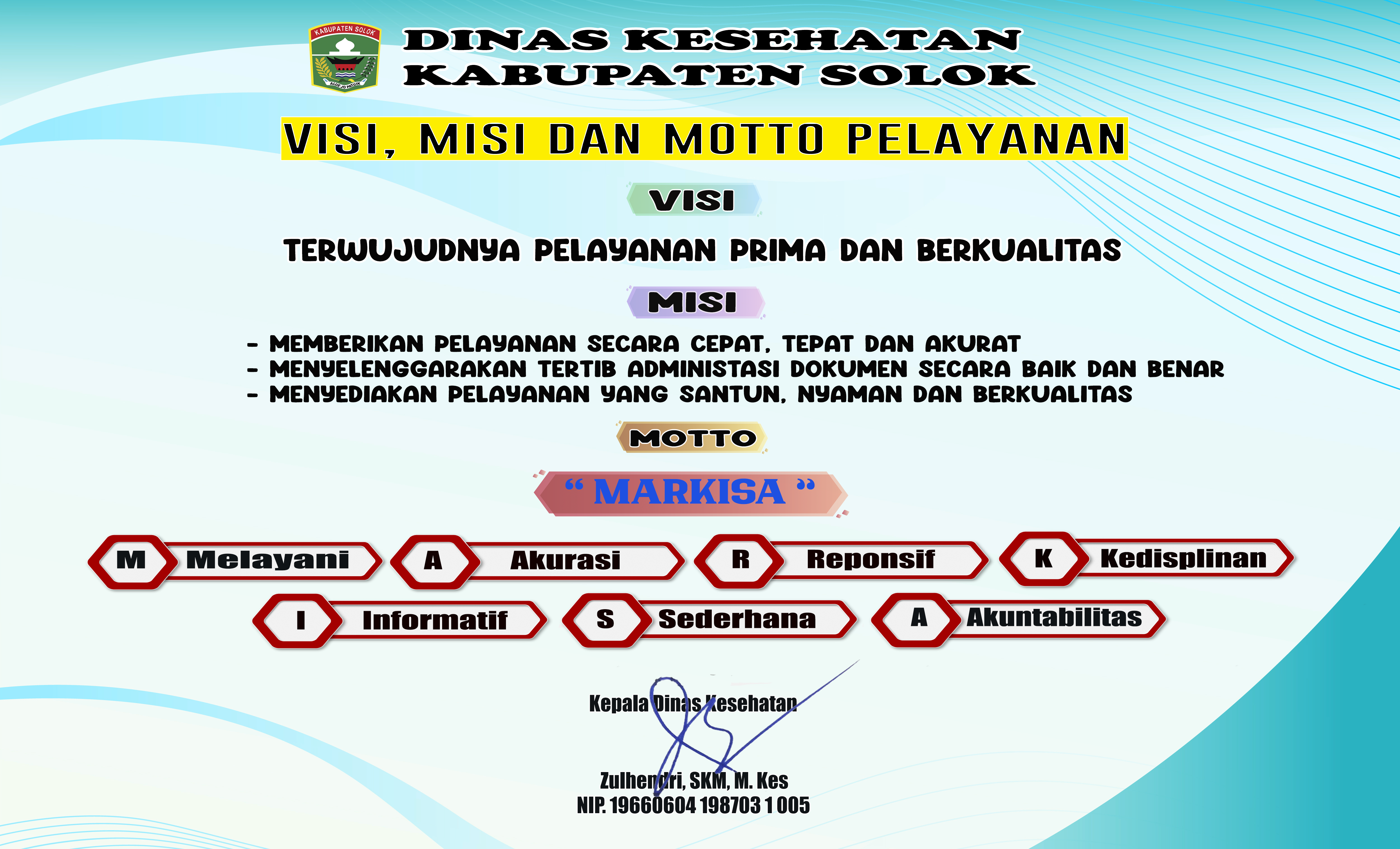Visi, Misi dan Moto Pelayanan - Dinas Kesehatan Kabupaten Solok